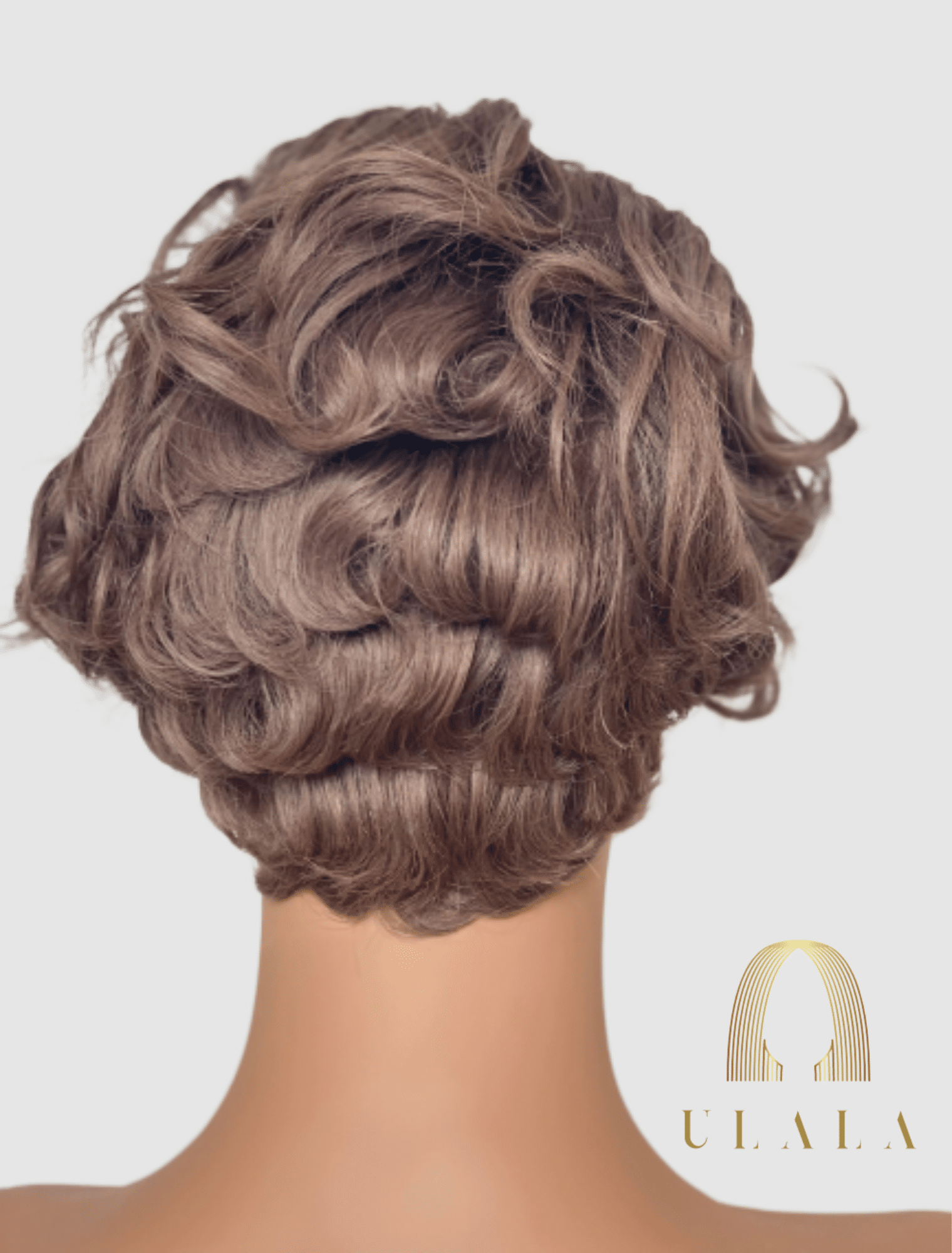 Rövid Hálós / Csipke (,,Lace front") paróka - 100% emberi haj - ULALA