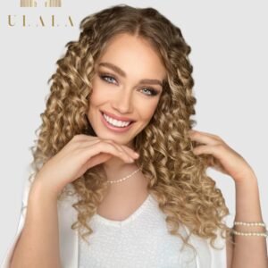 Göndör szőke paróka